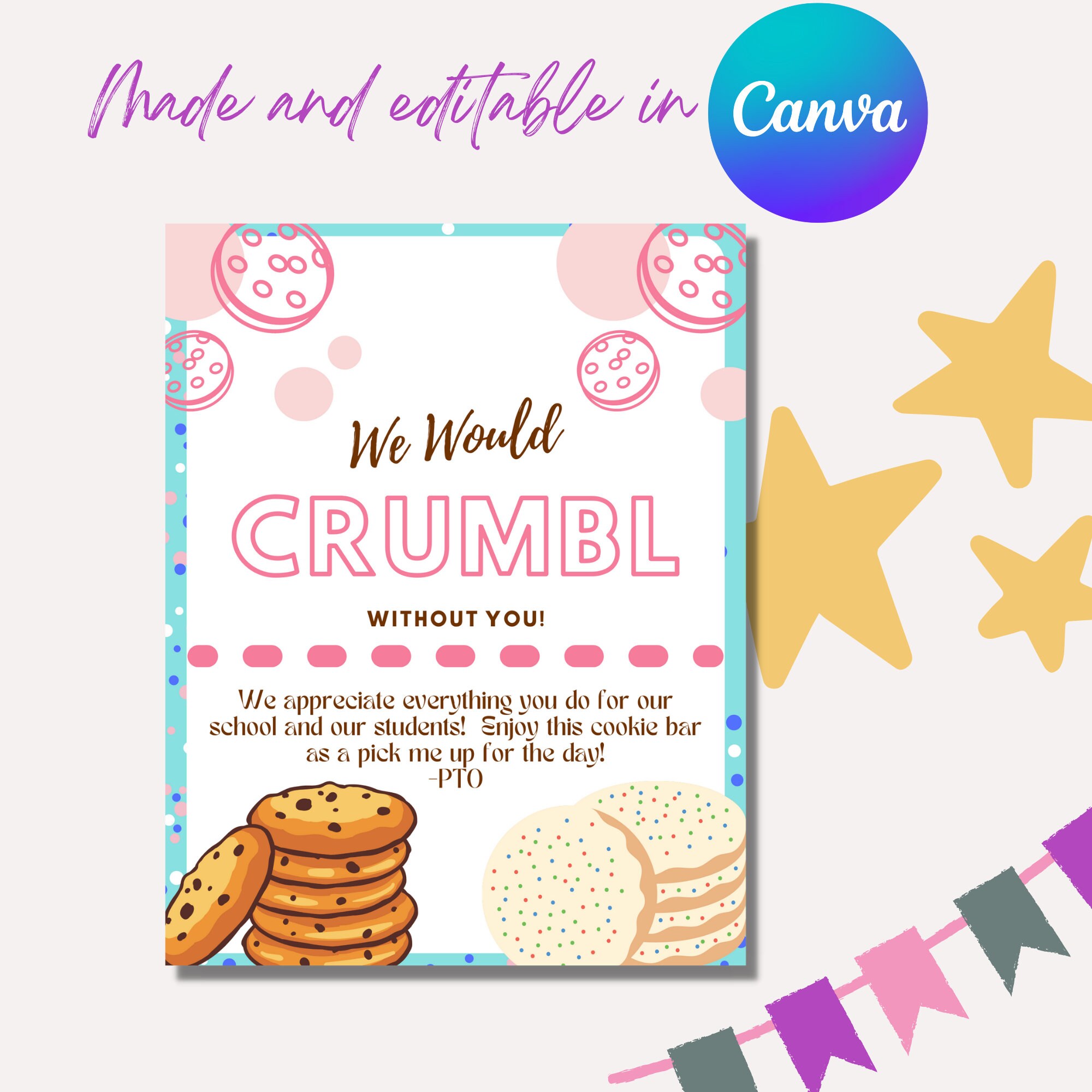 Teacher & Staff Appreciation Week Template, Teacher Appreciation Week ...