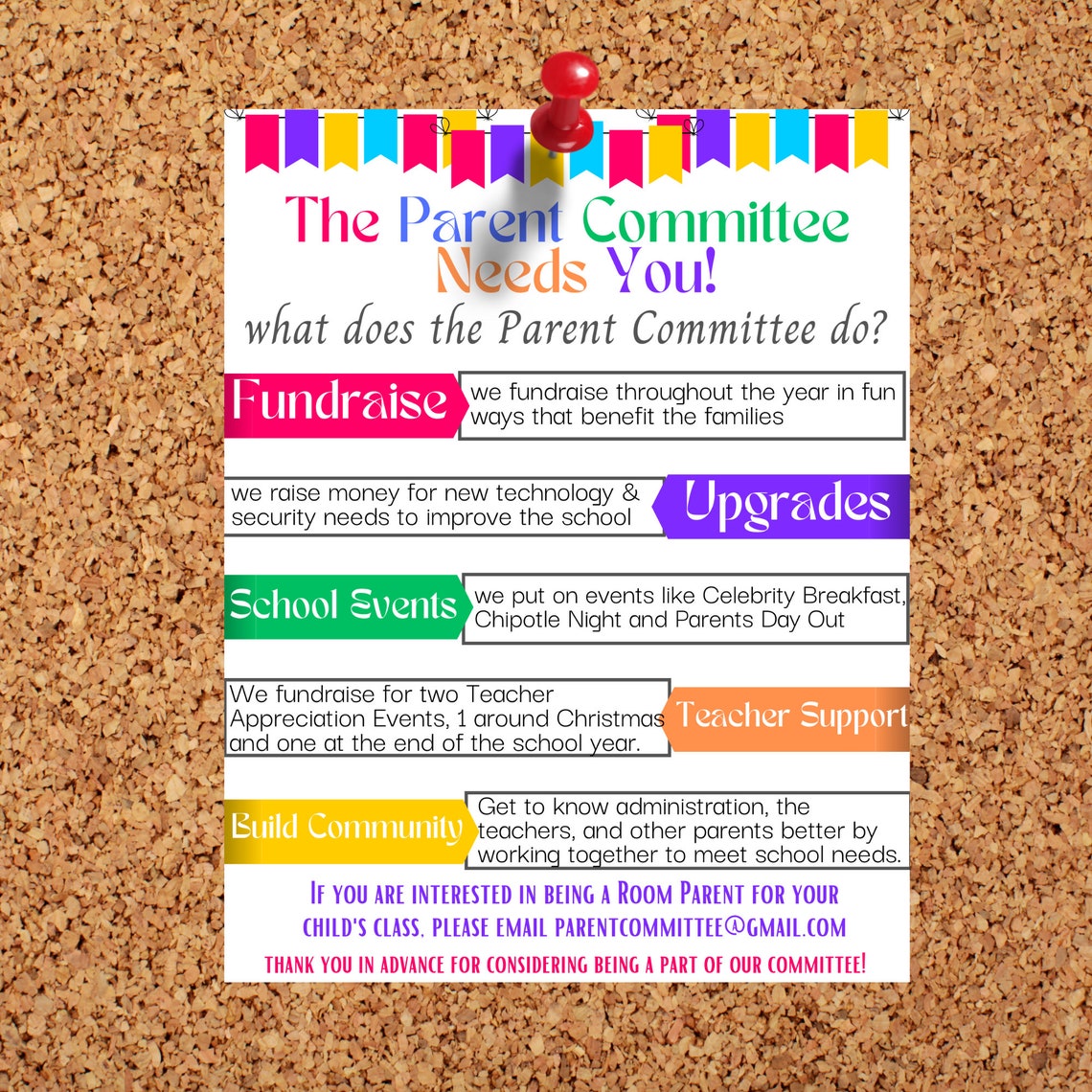 Printable/editable PTO/PTA Recruitment Flyer, Newsletter, Fundraising ...
