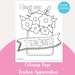 Teacher Appreciation Week Coloring Pages | Printable Teacher Gift | End ...