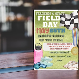 Field Day Flyer Template | Editable Canva Flyer for Schools, Kids ...