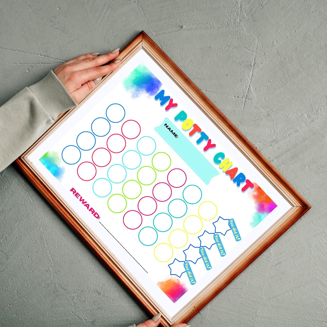 Editable Potty/reward Chart Template – Fun & Customizable for Kids ...