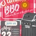 BBQ Invitation, Summer BBQ Flyer, Cook Out Template, End of School ...
