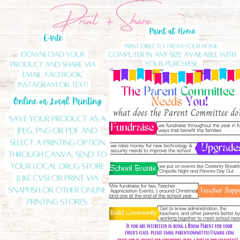 Printable/editable PTO/PTA Recruitment Flyer, Newsletter, Fundraising ...