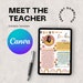 Meet the Teacher Template, Teacher Introductory Template, Teacher ...