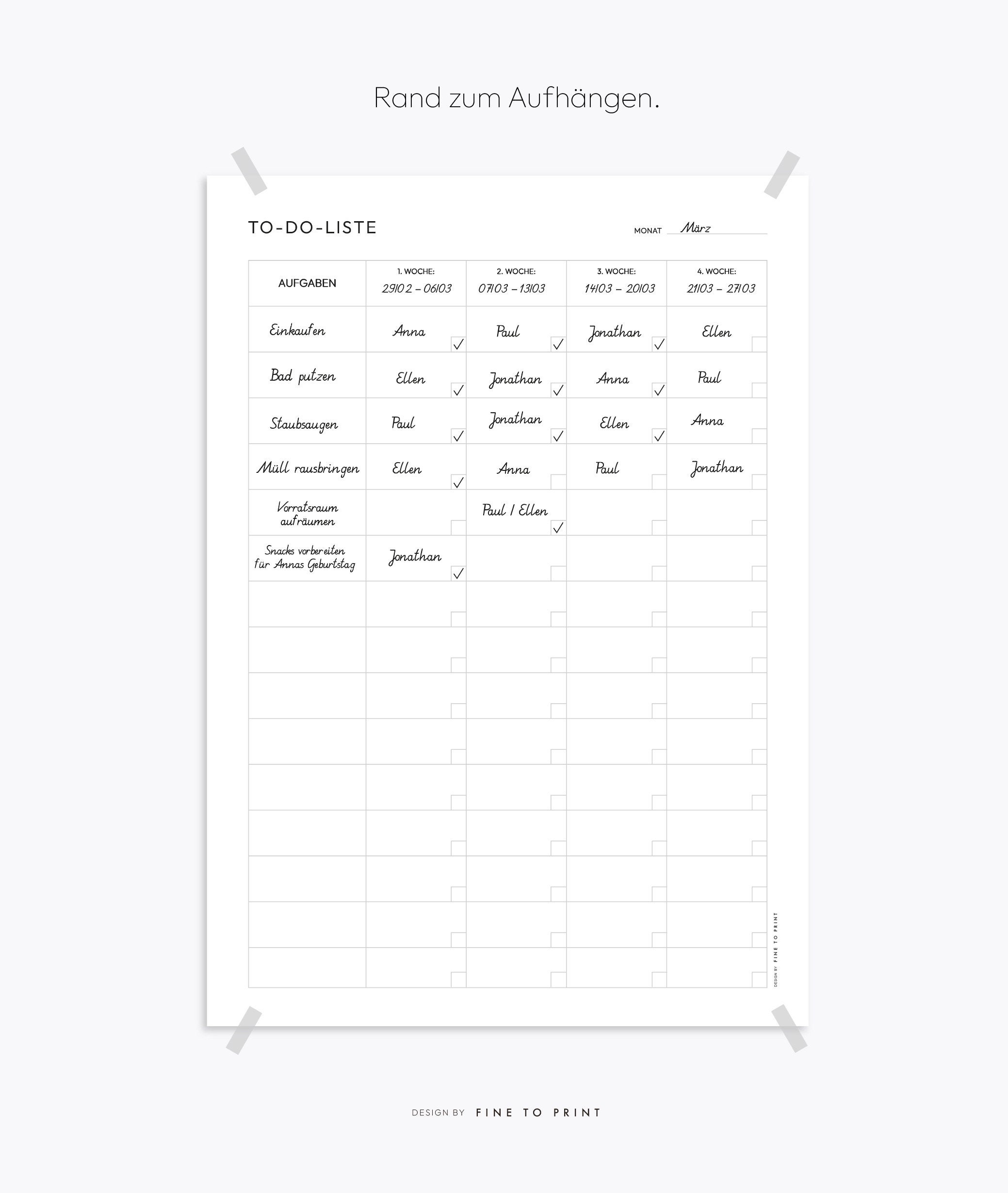 House Chore Plan, Monthly Cleaning Schedule, Shared Home, Families, To ...