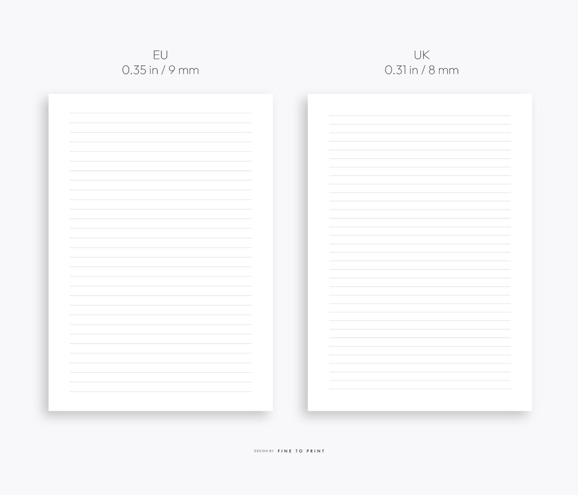 Printable Lined Paper, Graph Paper, Grid Paper, Dot Paper, Instant ...