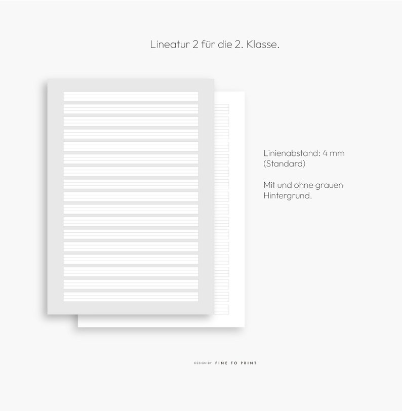Printable Lined Paper PDF, School, Second Graders, Preschool, Lines ...