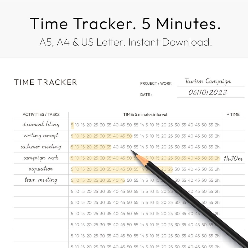Time Tracker - Etsy