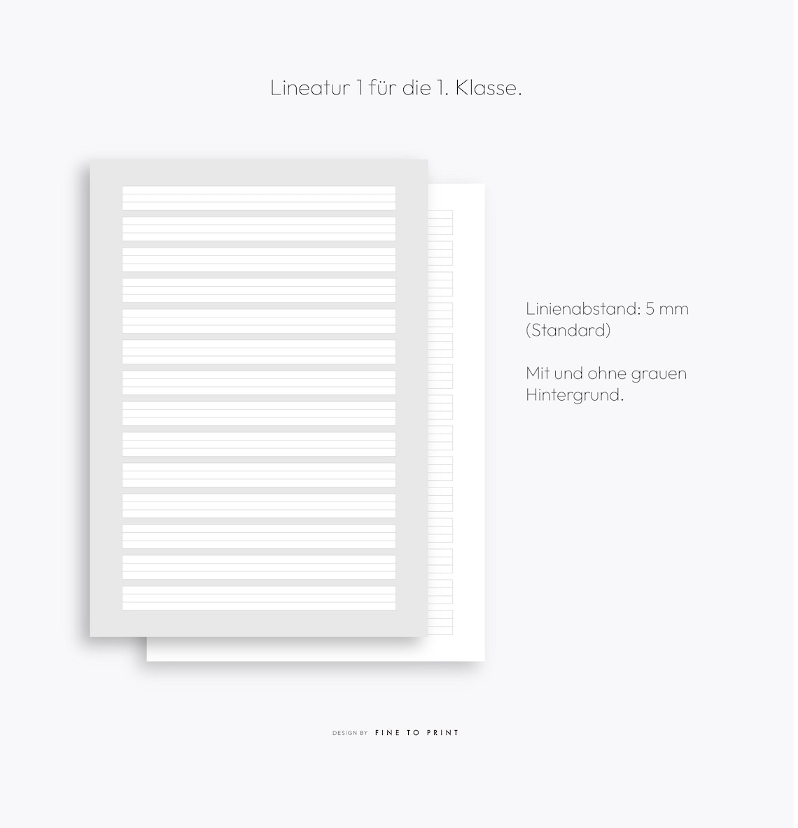 Lineatur 1, Liniertes Papier, Schule, Erstklässler, 1. Klasse ...