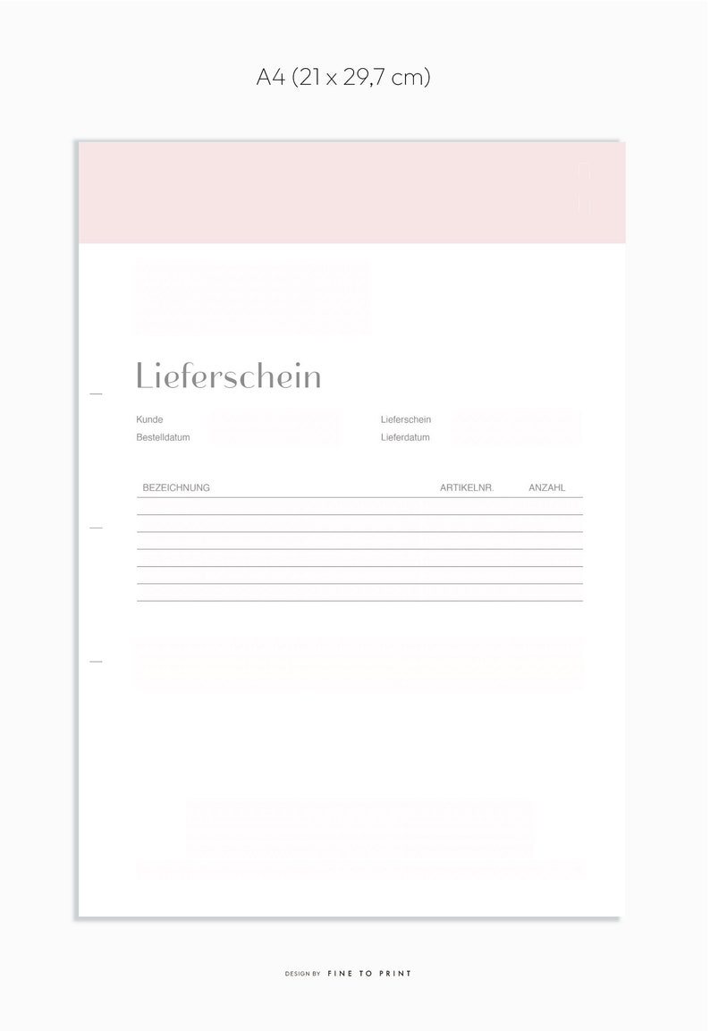 Delivery Note Template, Custom Delivery Form, Business Note, Delivery ...