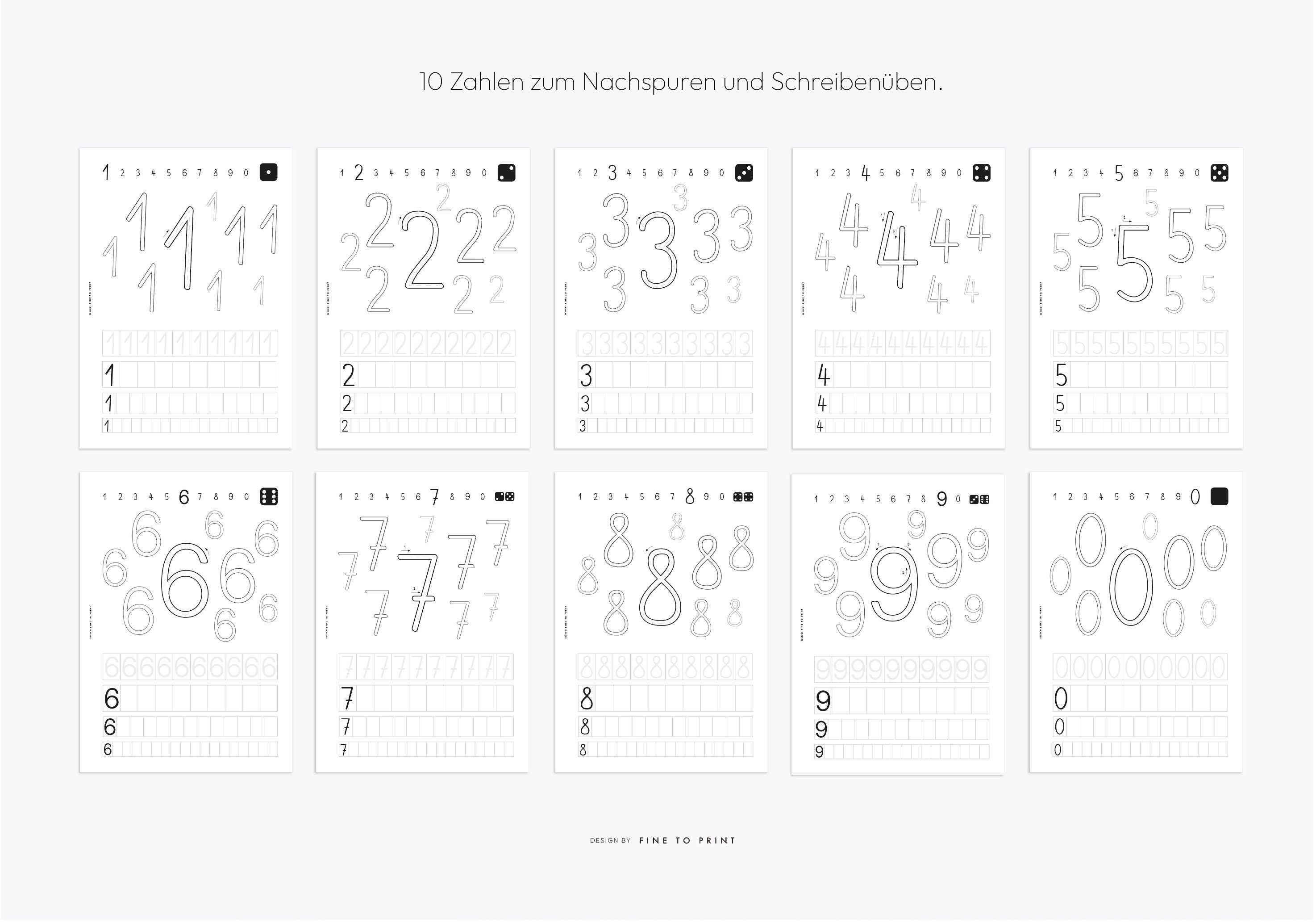 Tracing Numbers, Preschool, Number Tracing Worksheet, Printable Trace ...