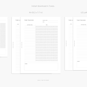 Time Tracker Printable, Time Log, Time Management, Activity Tracker ...