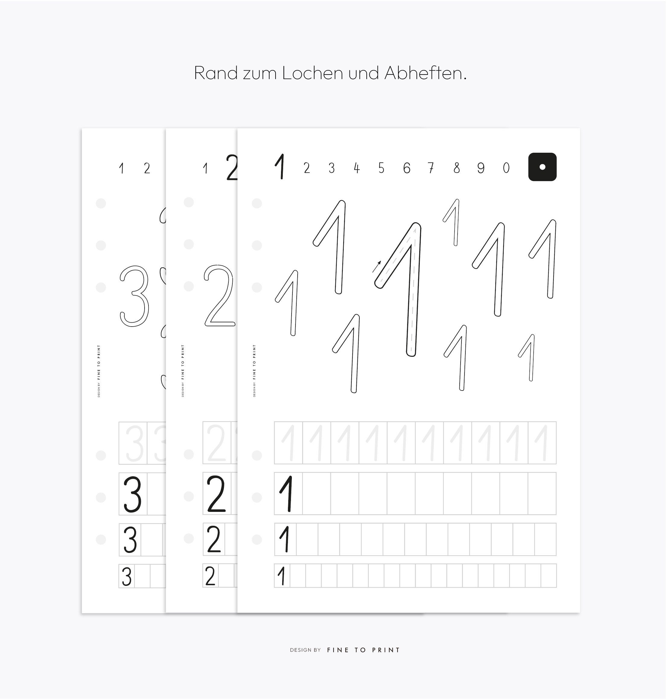 Tracing Numbers, Preschool, Number Tracing Worksheet, Printable Trace ...