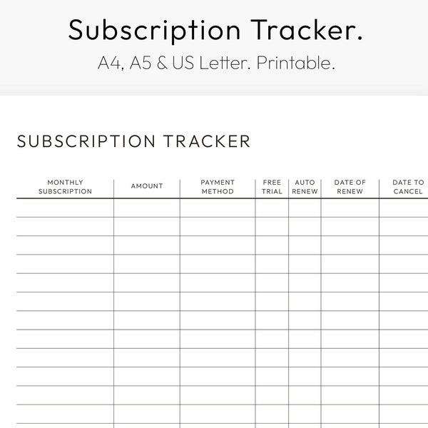 Yearly Birthday Chart - Etsy
