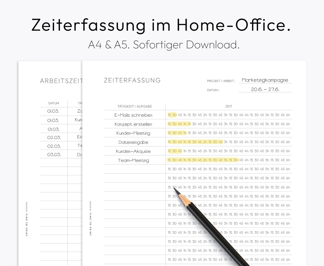 Time Tracker Printable, Time Log, Time Management, Activity Tracker ...