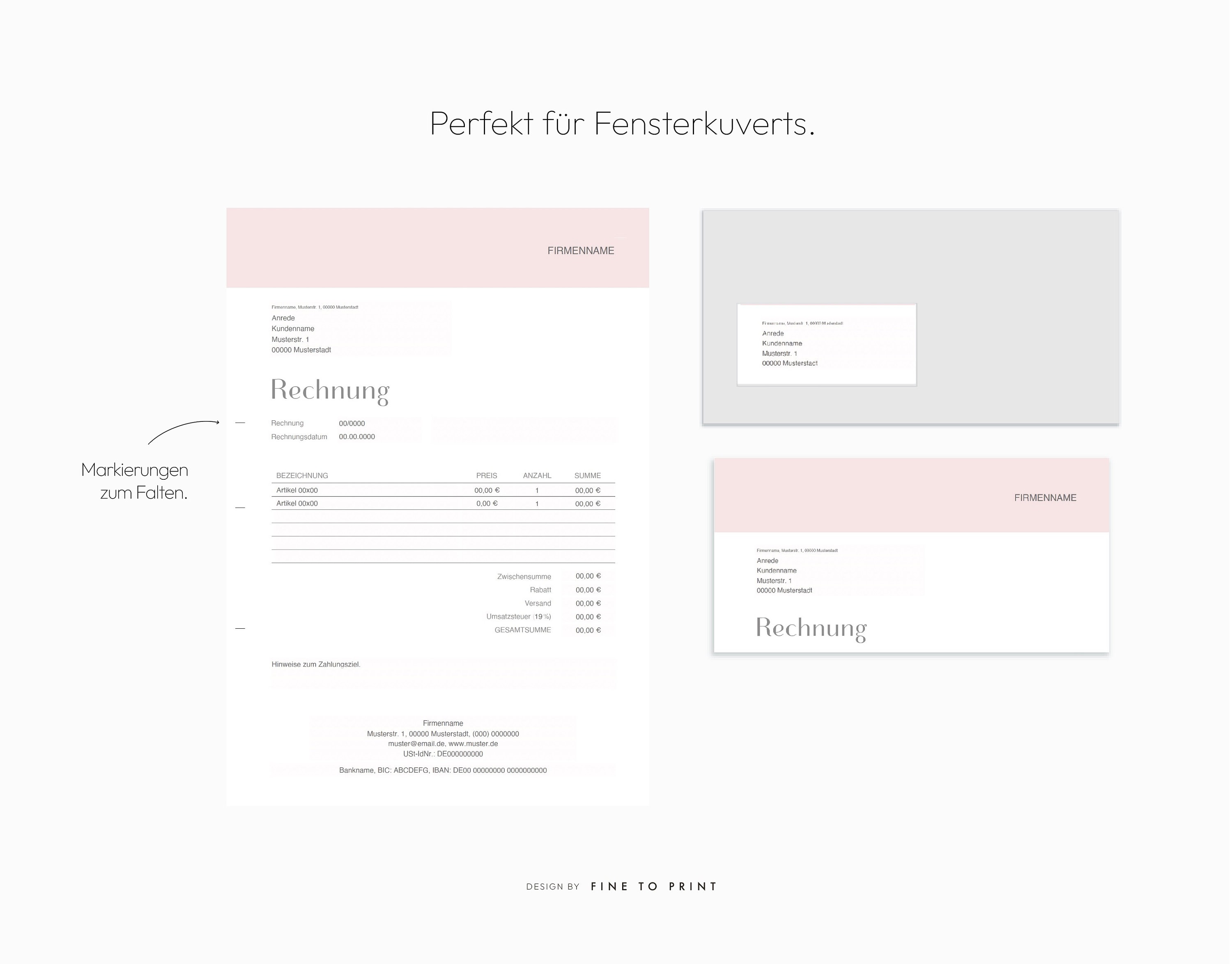 Rechnungsvorlage, Rechnung Vorlage, PDF zum Download, einfache Rechnung ...
