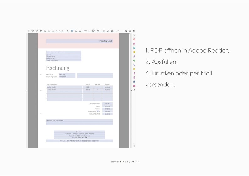 Invoice Template, Custom Invoice Form, Business Invoice, Order Invoice ...