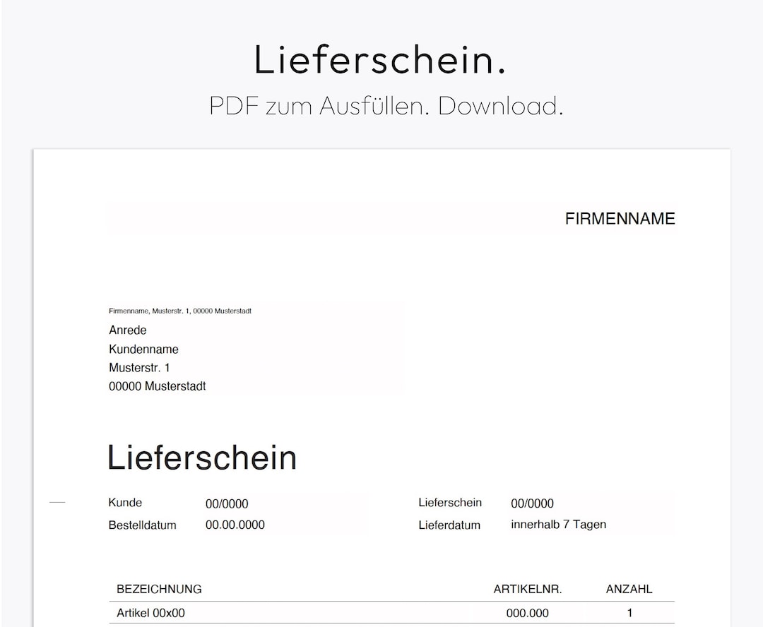Delivery Note Template, Custom Delivery Form, Business Note, Delivery ...