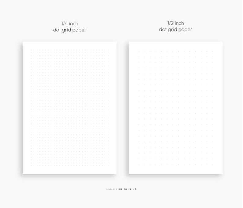 Printable Lined Paper, Graph Paper, Grid Paper, Dot Paper, Instant ...