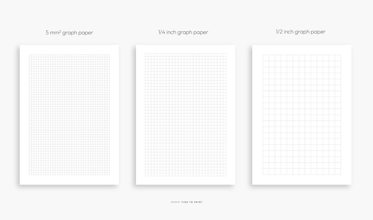 Printable Lined Paper, Graph Paper, Grid Paper, Dot Paper, Instant ...