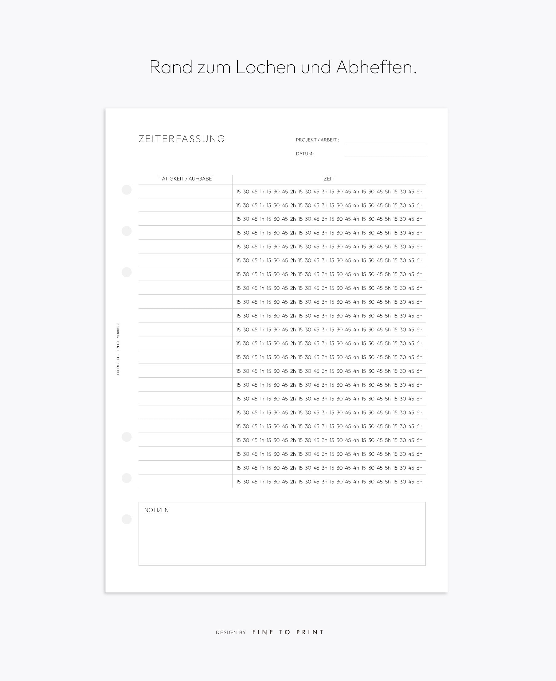 Time Tracker Printable, Time Log, Time Management, Activity Tracker ...