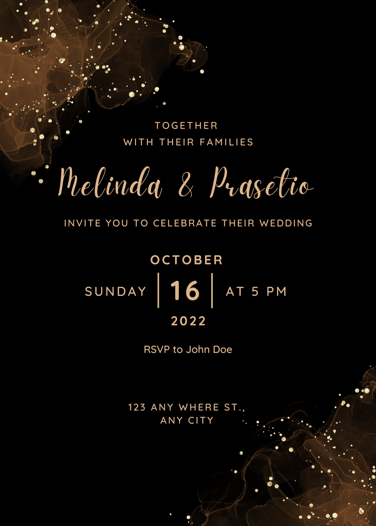 Digital Invitation Wedding, Party, Reception, Engagement - Etsy