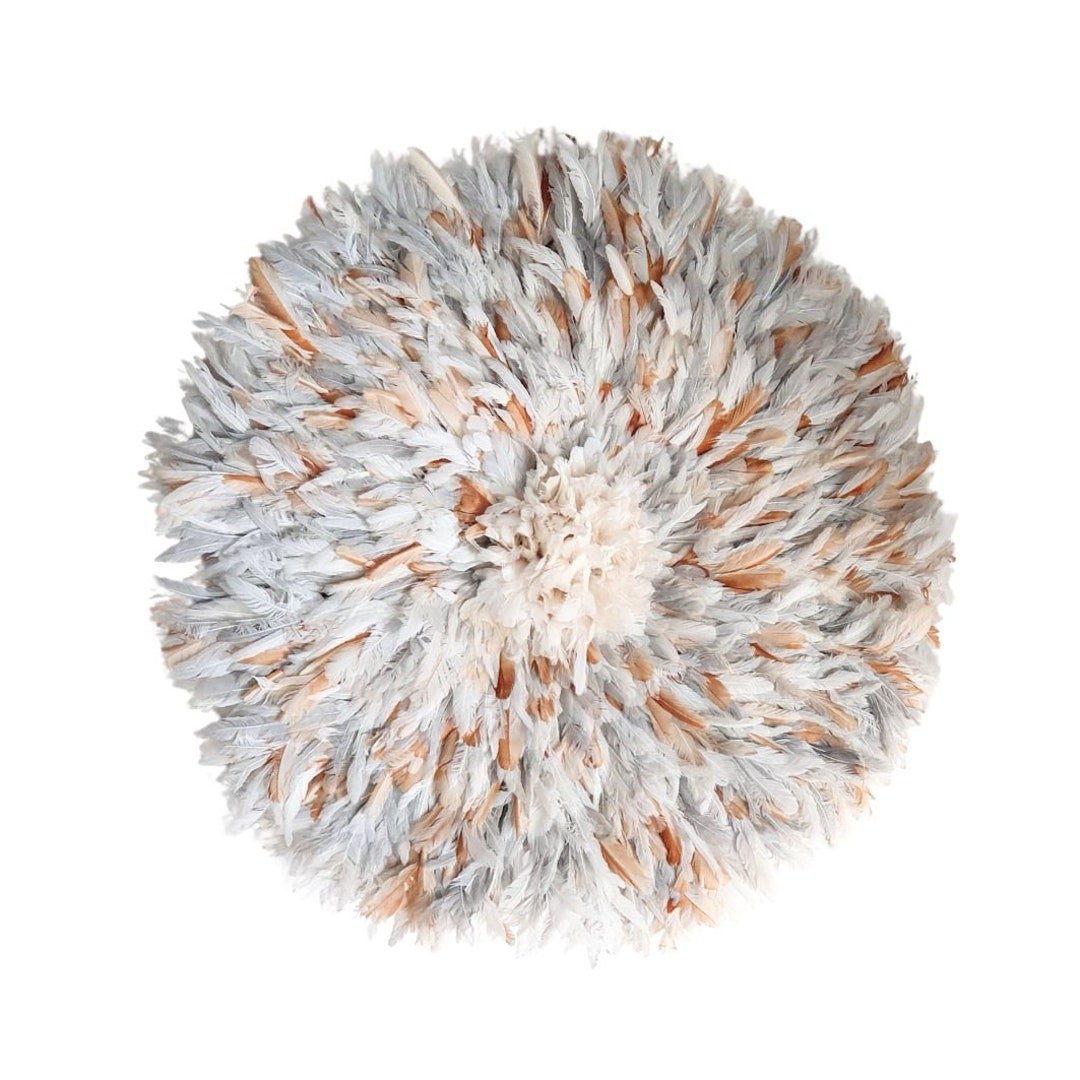 African Juju Hat Wall Decor White Speckled Gray Beige 5 Sizes African ...