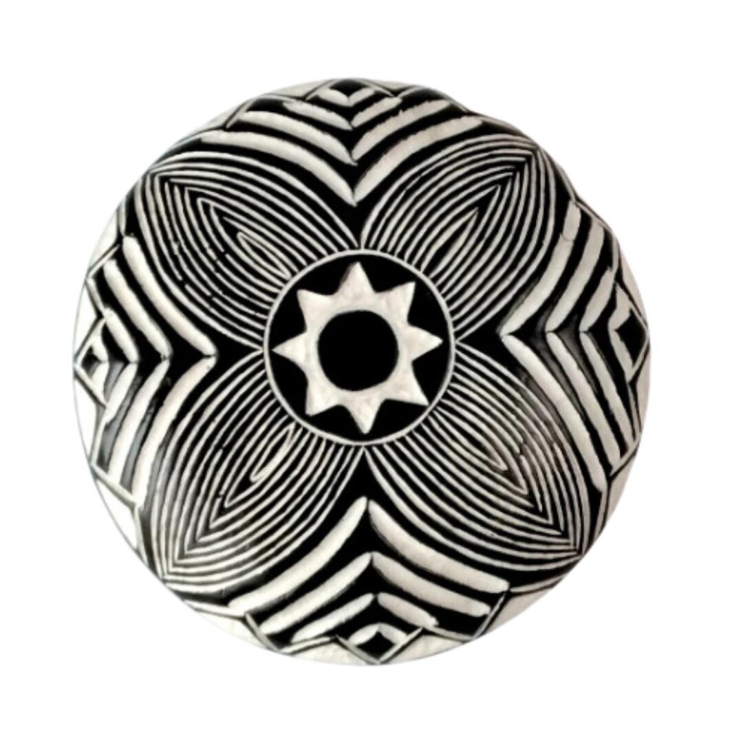 Bamiléké Shield Cameroon Flo [3 Sizes: 14", 22", 31"] African Textured ...