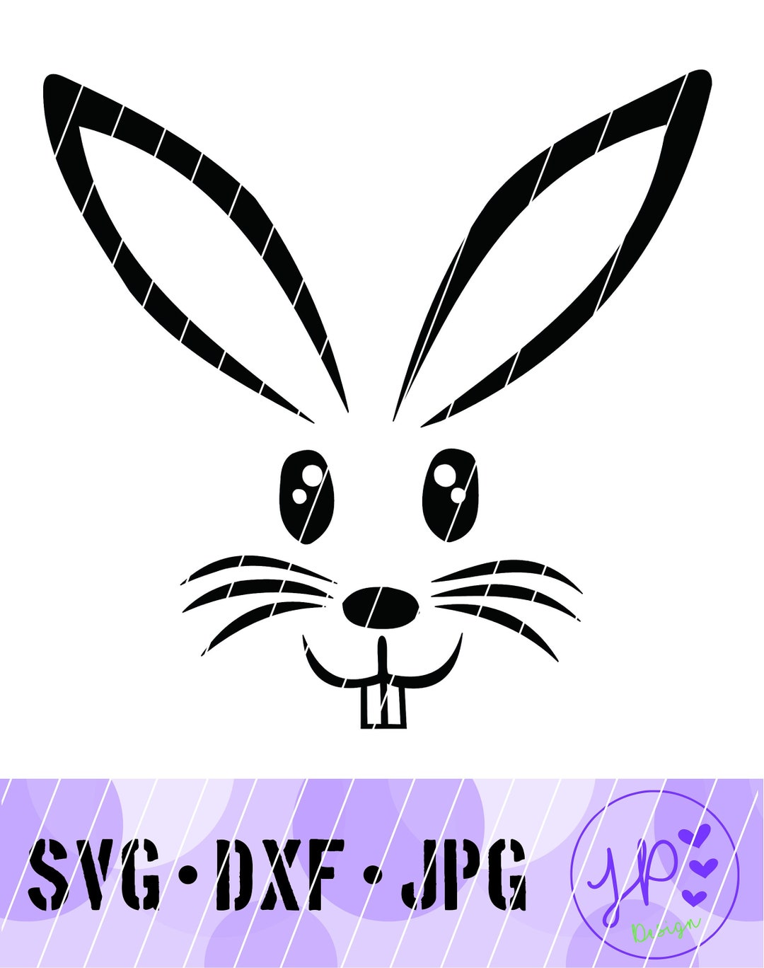 JP Handmade Design Plotter File Rabbit Face Plott, SVG, DXF - Etsy