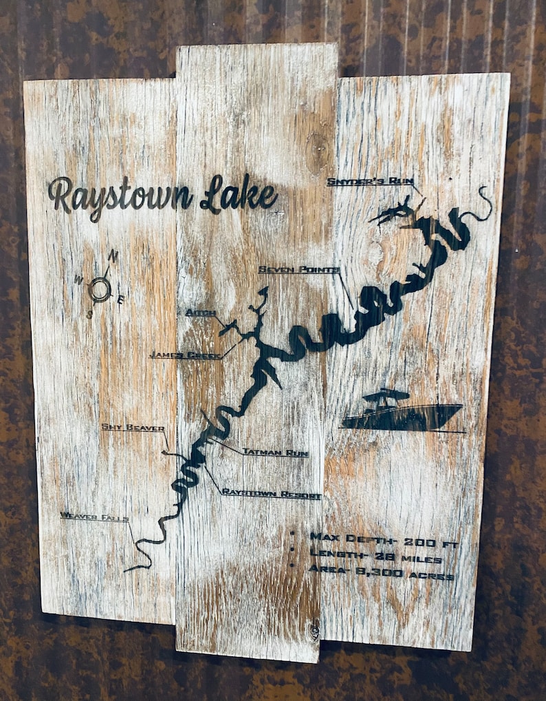 Raystown Lake- Rustic Laser Engraved Sign - Etsy