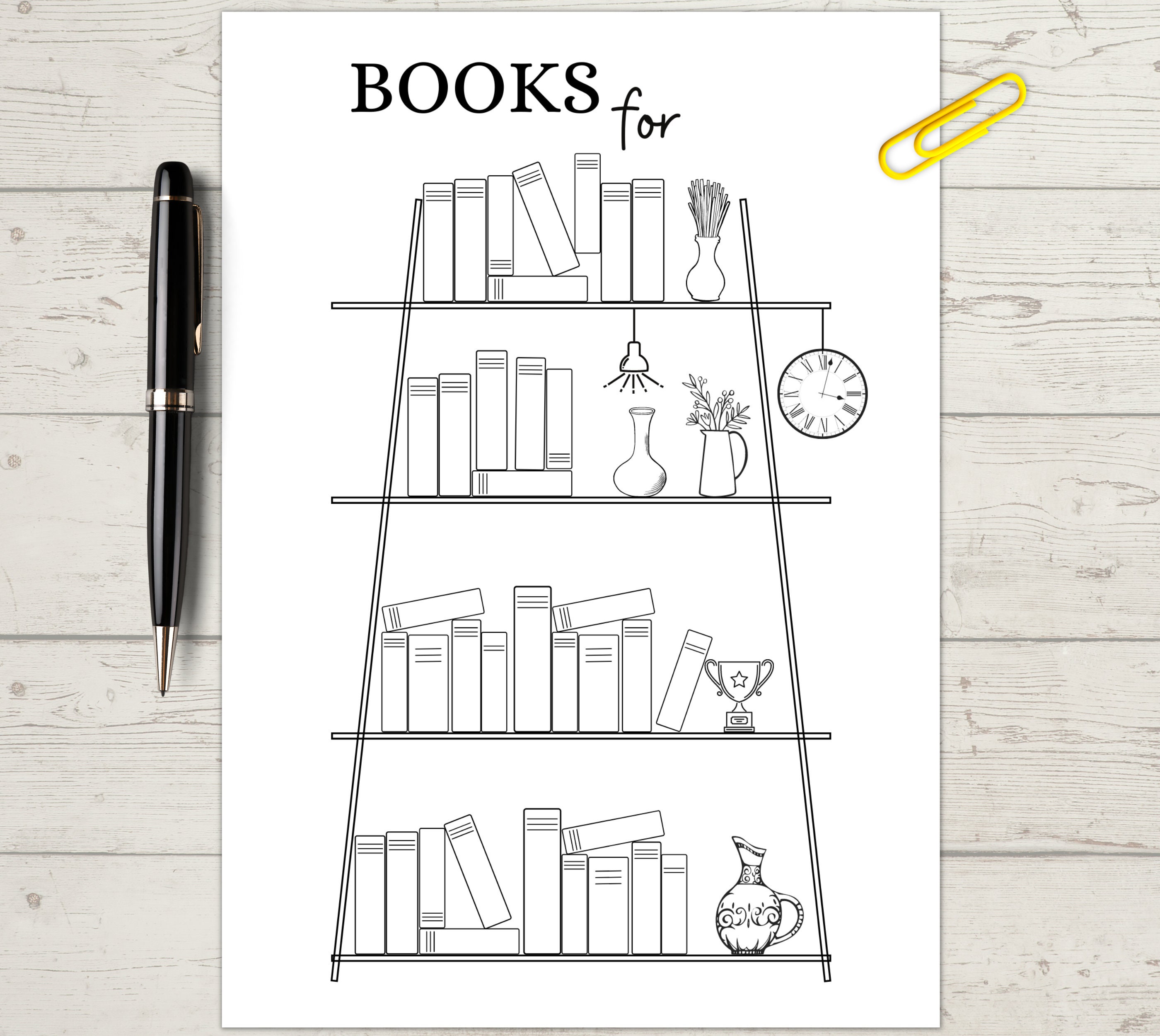 Book Tracker, Book Tracker Bookmark, Book Tracker Journal, Book Tracker ...