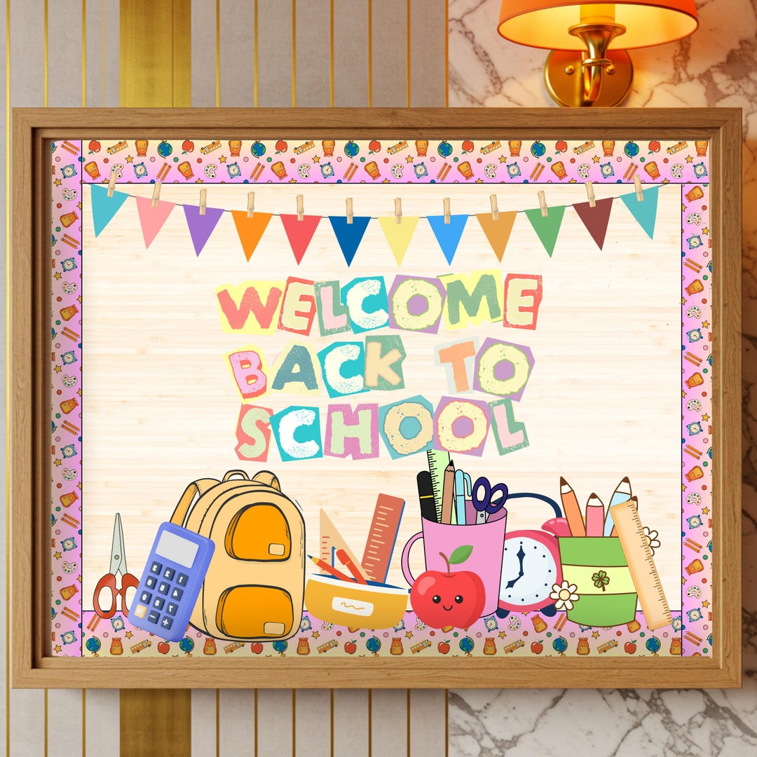 Editable Welcome Back to School Bulletin Board, Classroom Decor Door ...
