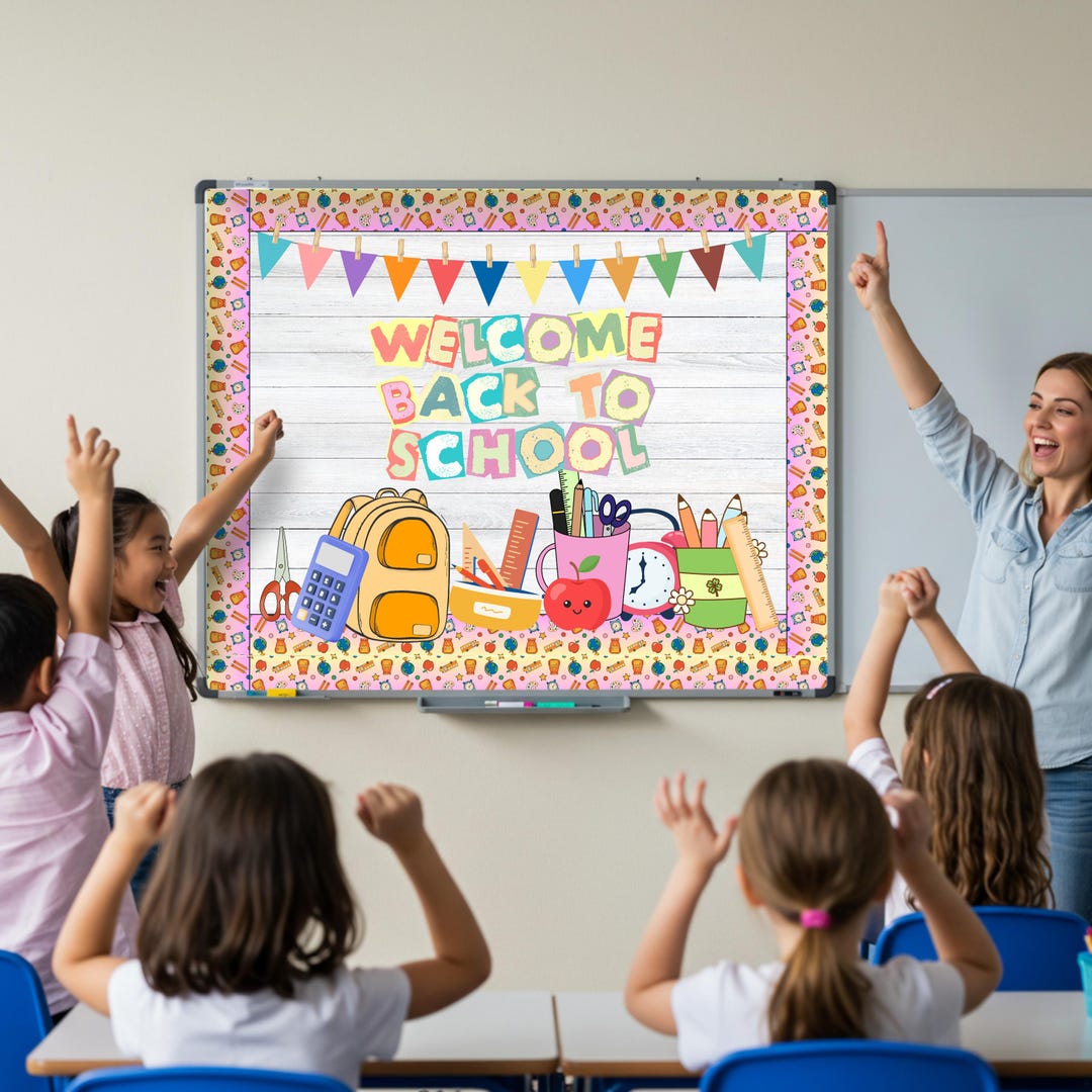 Welcome Back to School Bulletin Board Editable , Classroom Decor Door ...