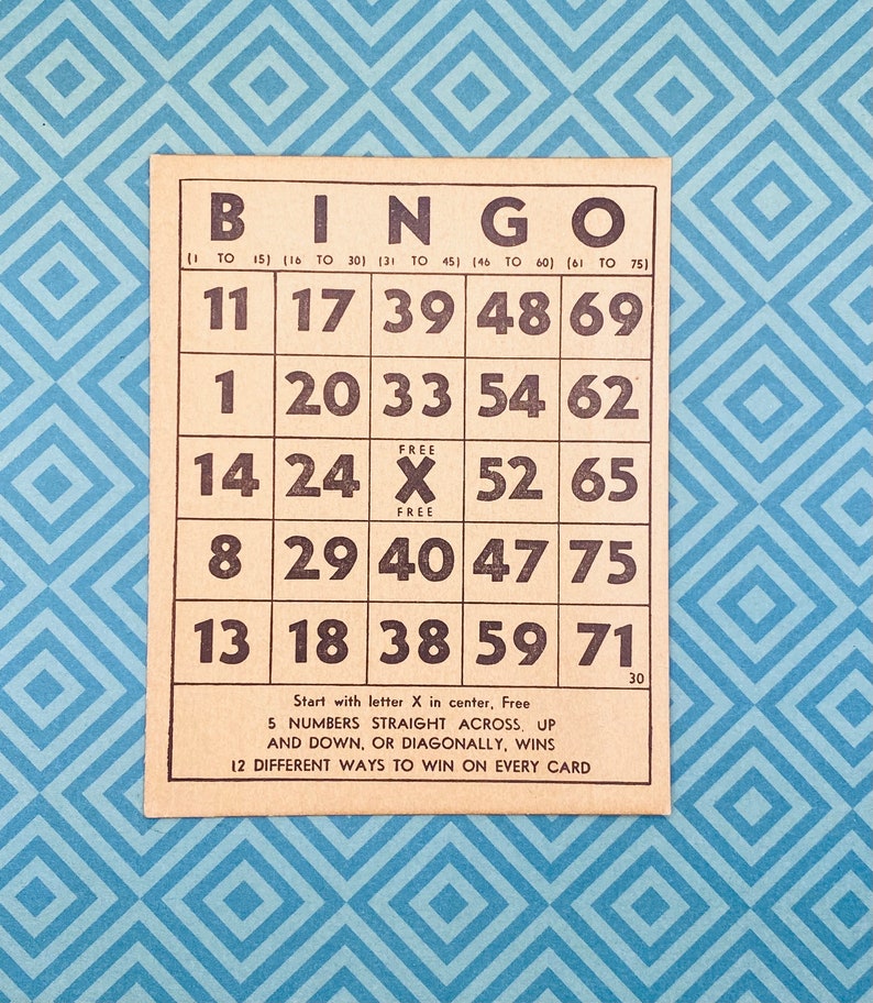 Bingo Cards (9 Designs) - Etsy