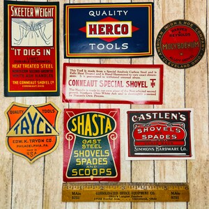 Tool Labels set of 7 - Etsy