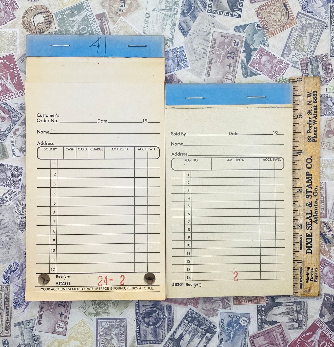 Rediform Guest Check Books - Etsy