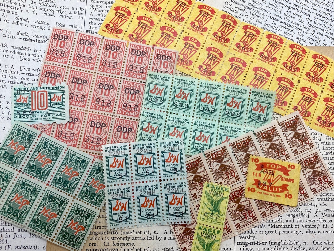 Grocery / Gas Station Trading Stamps 75 Pcs - Etsy