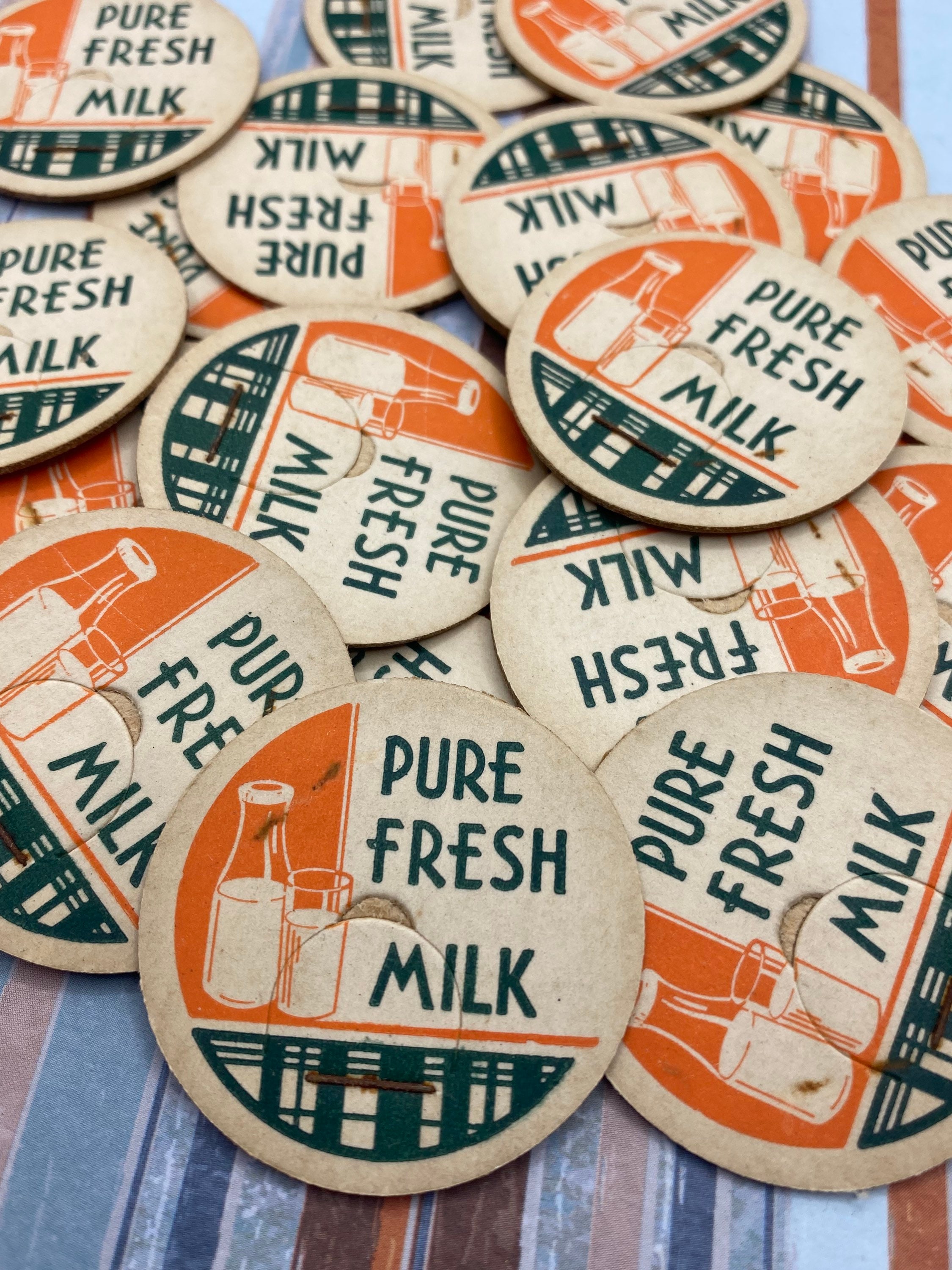 Milk Bottle Cardboard Cap - Etsy