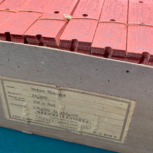 Rare 1930’s Movie Ticket Stacks (50 Pcs) - Etsy