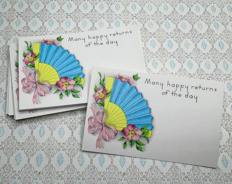 Many Happy Returns Visiting Cards - Etsy