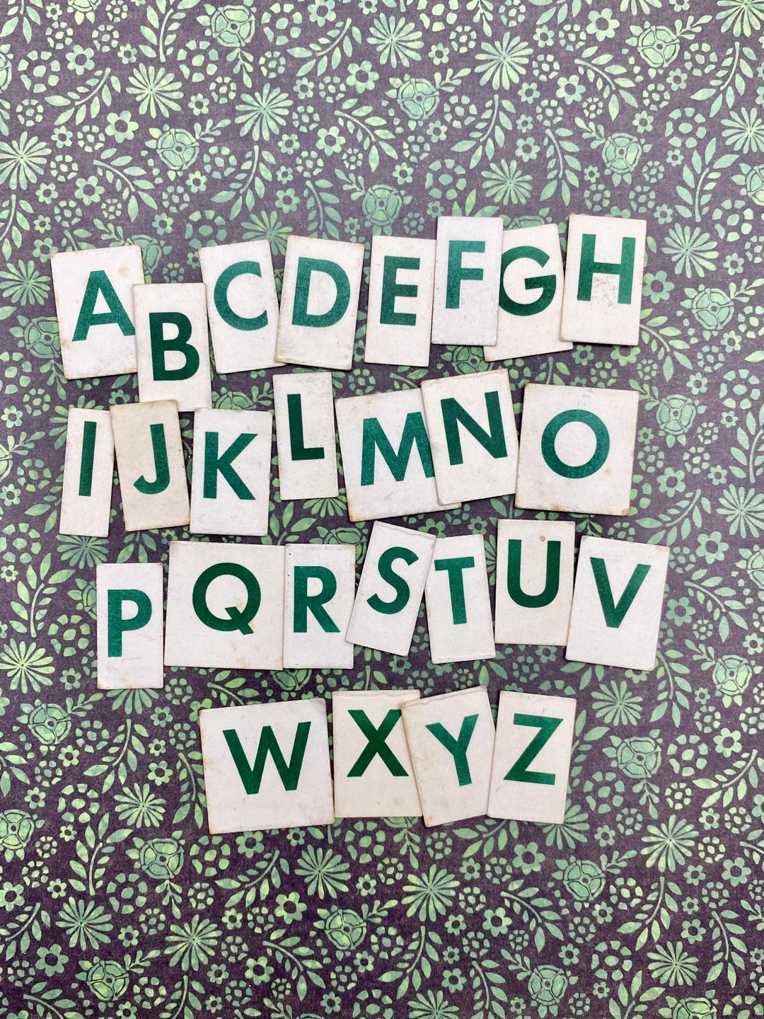 Cardstock Alphabet Tiles - Etsy