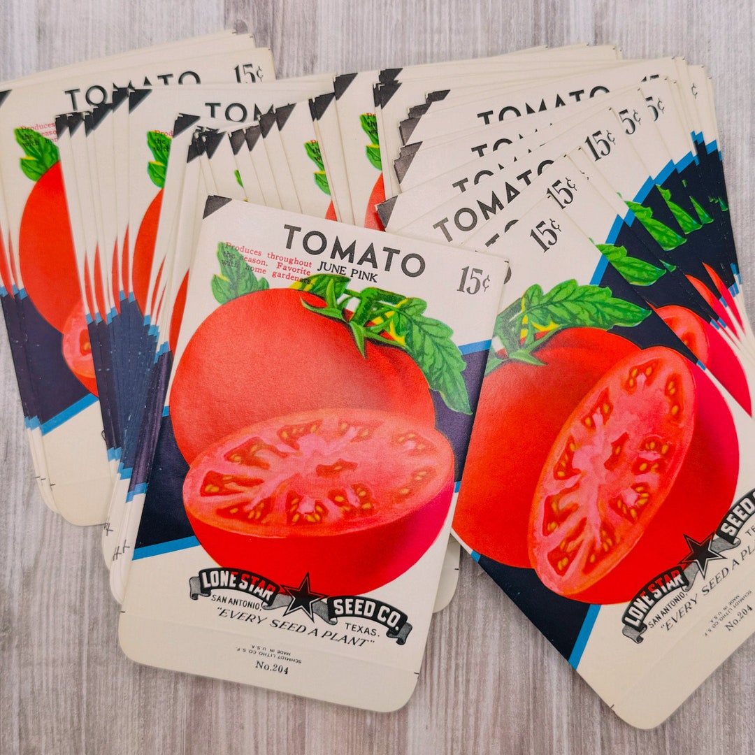 Tomato Seed Packets - Etsy