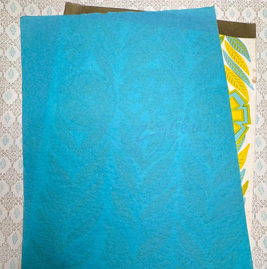 Vibrant Turquoise Blue Onion Skin Paper Sheets - Etsy