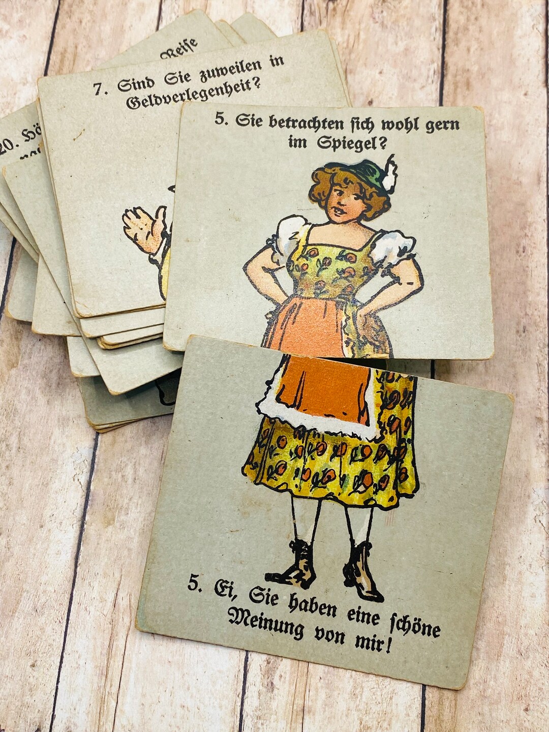 German Matching Game Card Pair - Etsy