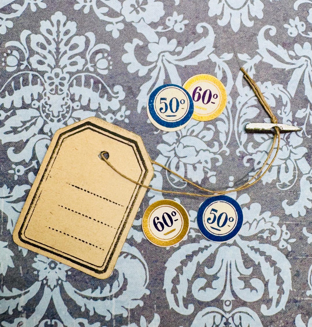 French Price Tag and Seal Set (5 Pcs) - Etsy