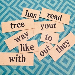 Word Flash Cards (10 Pieces) - Etsy