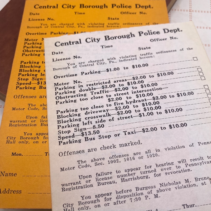 Police Ticket Book - Etsy