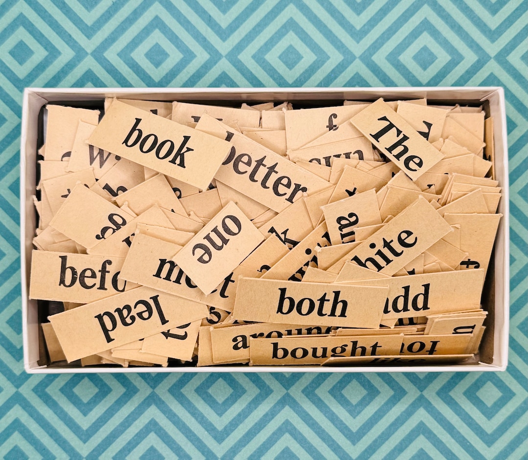 Word Flash Cards (10 Pieces) - Etsy