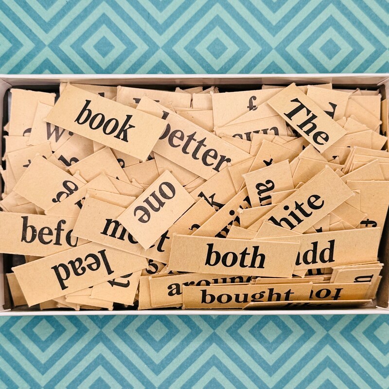 Vintage Word Cards - Etsy