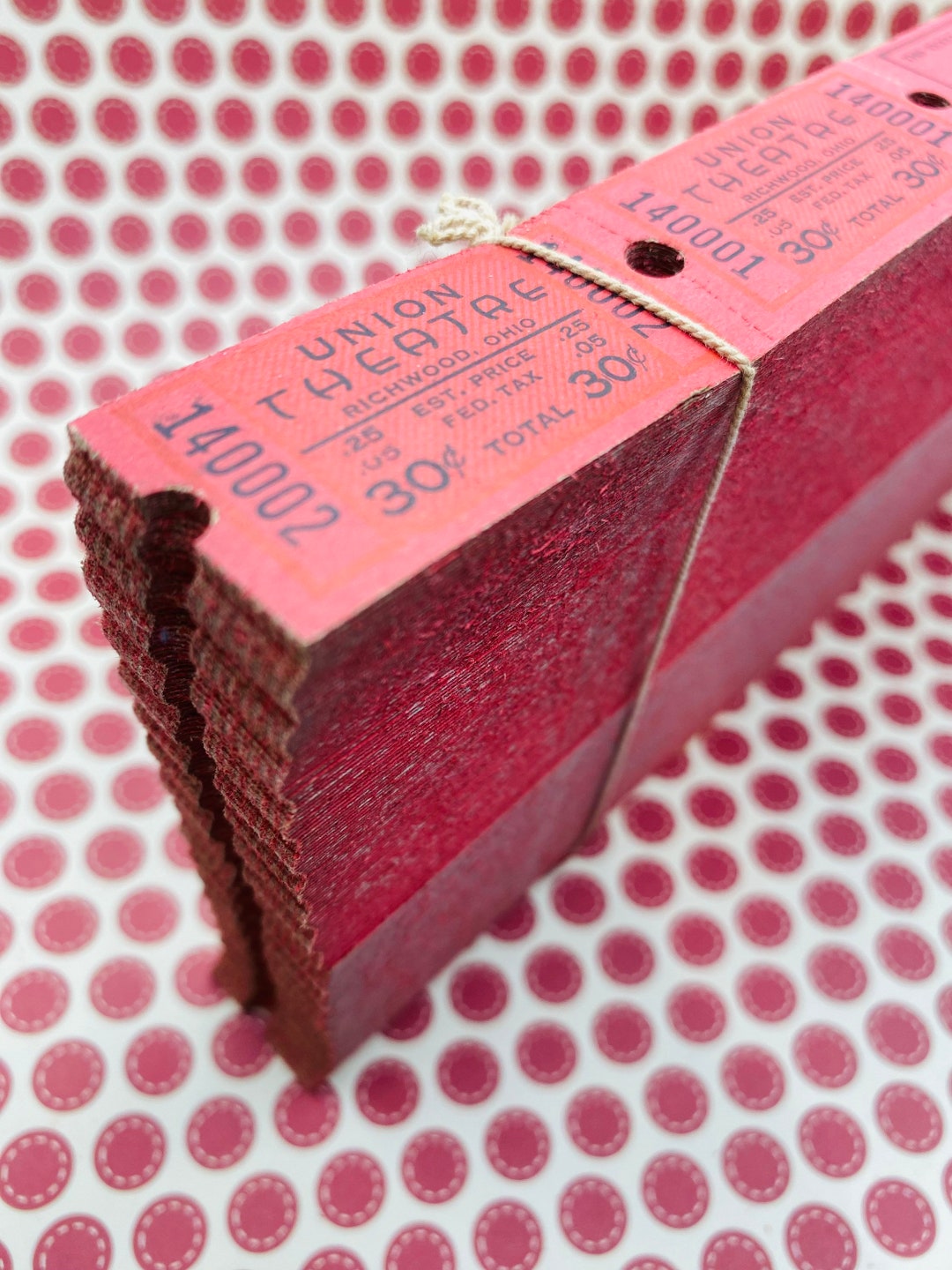 Rare 1930’s Movie Ticket Stacks (2000 Pcs) - Etsy